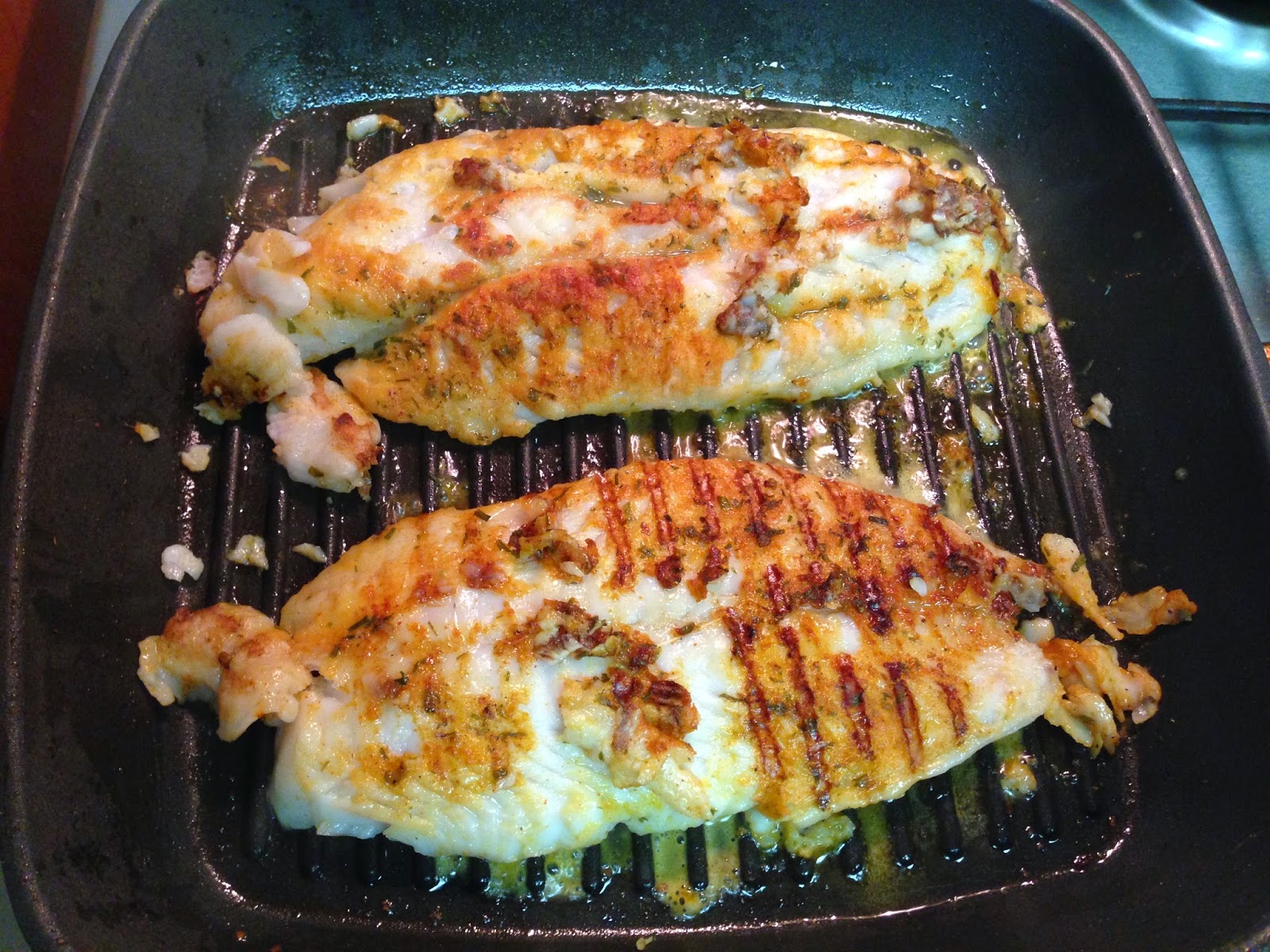 Grilled Turmeric White Fish