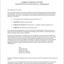 Counter Offer Letter Example