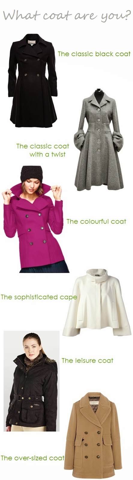 Fashion Infatuation: Different types of winter coats
