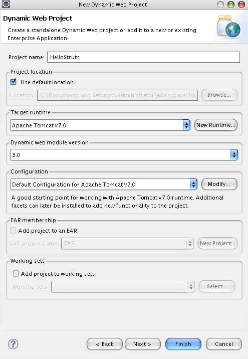 How To Develop Your First Struts 2 Application Step By Step Learn Java By Examples
