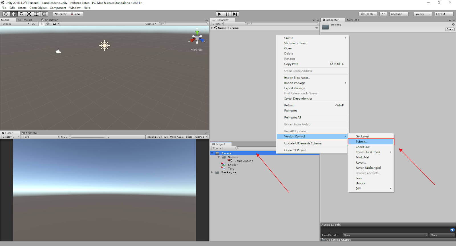 如何在 Unity 中使用 Perforce