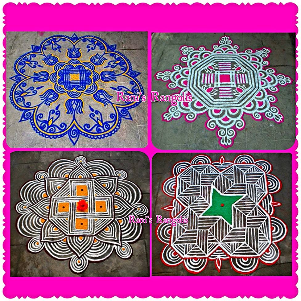 Simple Steps to make Rangoli Designs with Dots