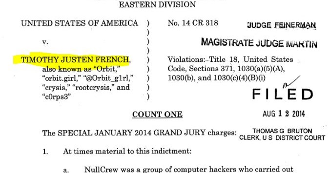 CyberCrime & Doing Time: NullCrew's Orbit, AKA Timothy French gets 45 ...