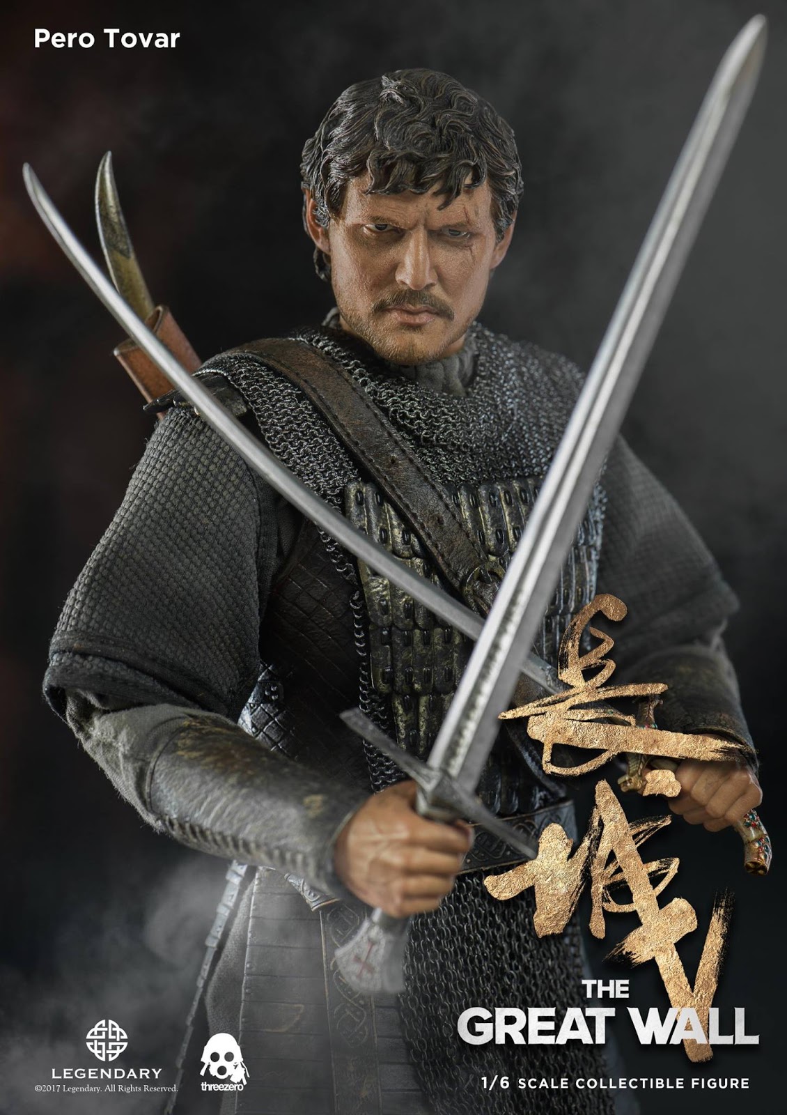 toyhaven: Threezero previews 1/6th scale “The Great Wall” Pedro Pascal ...