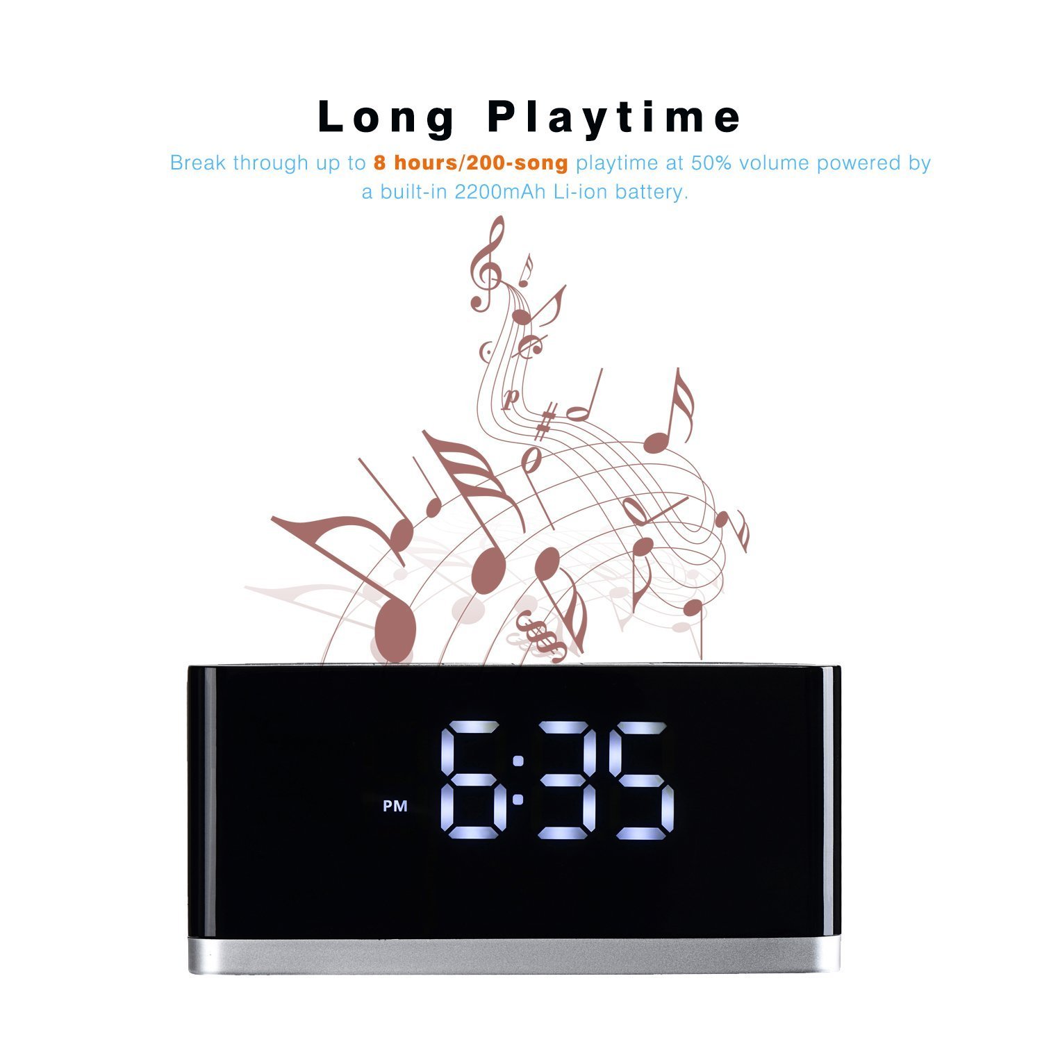 Musky Portable Bluetooth Speaker DY-27 with LED Display, 10W Home ...