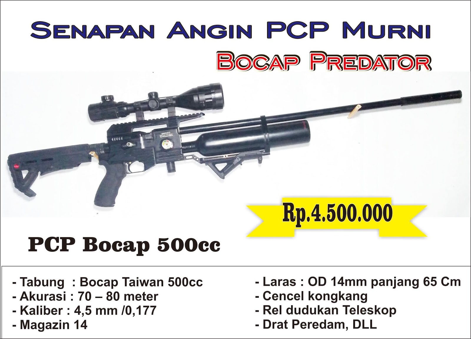 Jual senapang angin gejluk 4.5.5 Kota Medan Sumatera Utara