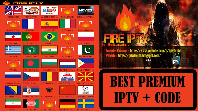 FIRE IPTV BEST PREMIUM IPTV TO WATCH BEST PREMIUM CHANNELS + CODES ...