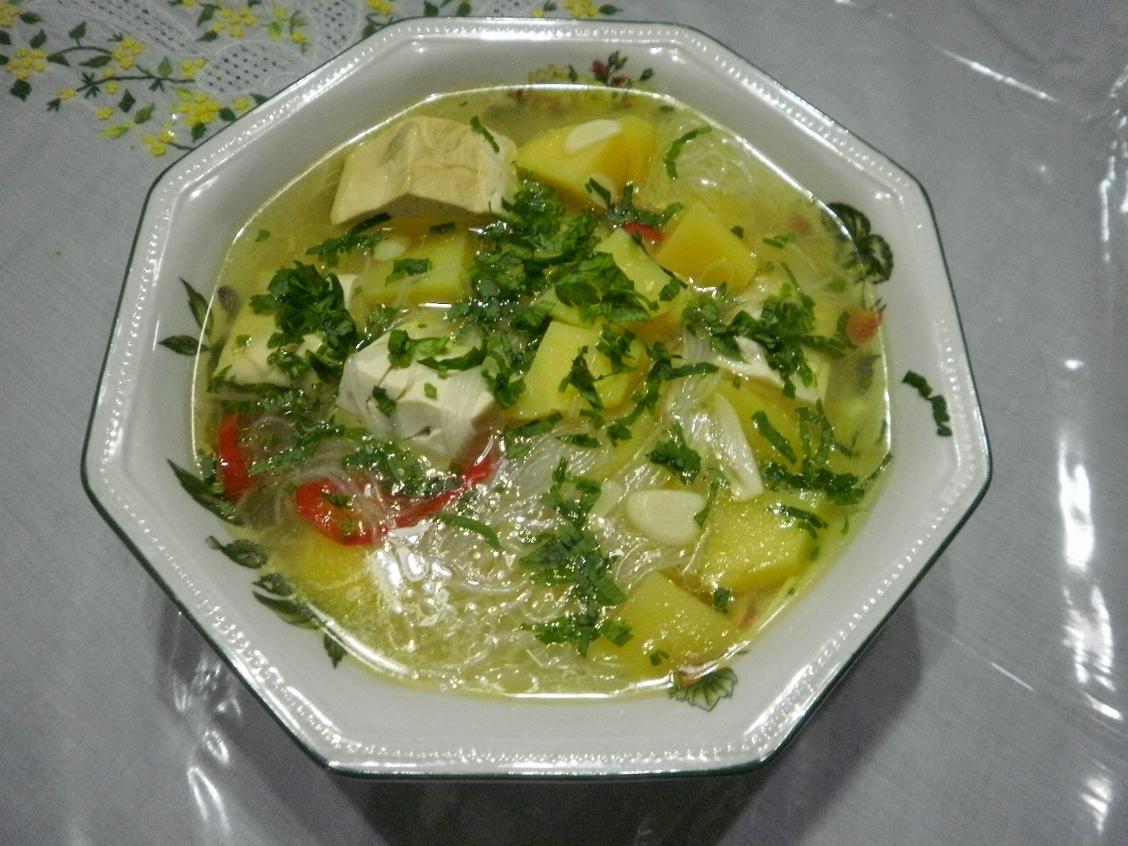 Zara ♥ Baking: SUP PUCUK SUHUN TAUHU