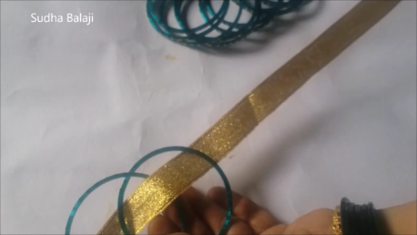 How to make glass bangle garland