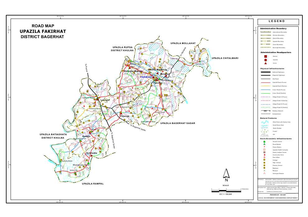 Mouza & Land Use Maps of Fakirhat Upazila, Bagerhat, Bangladesh ...