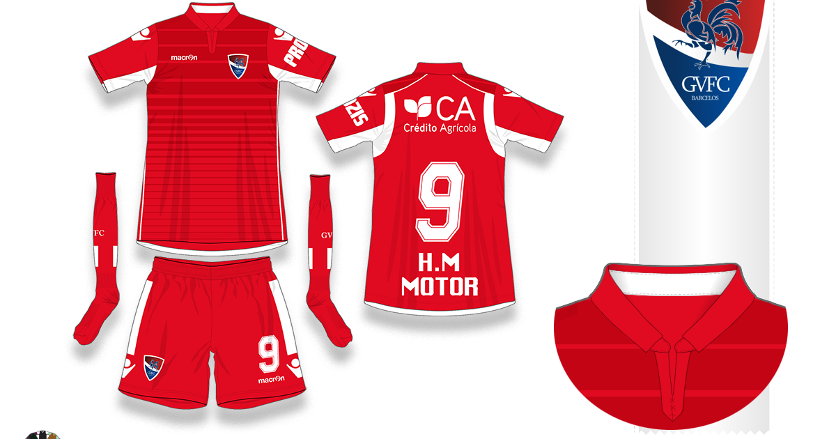 Kit Design, by eroj: 2017-18 Gil Vicente Home
