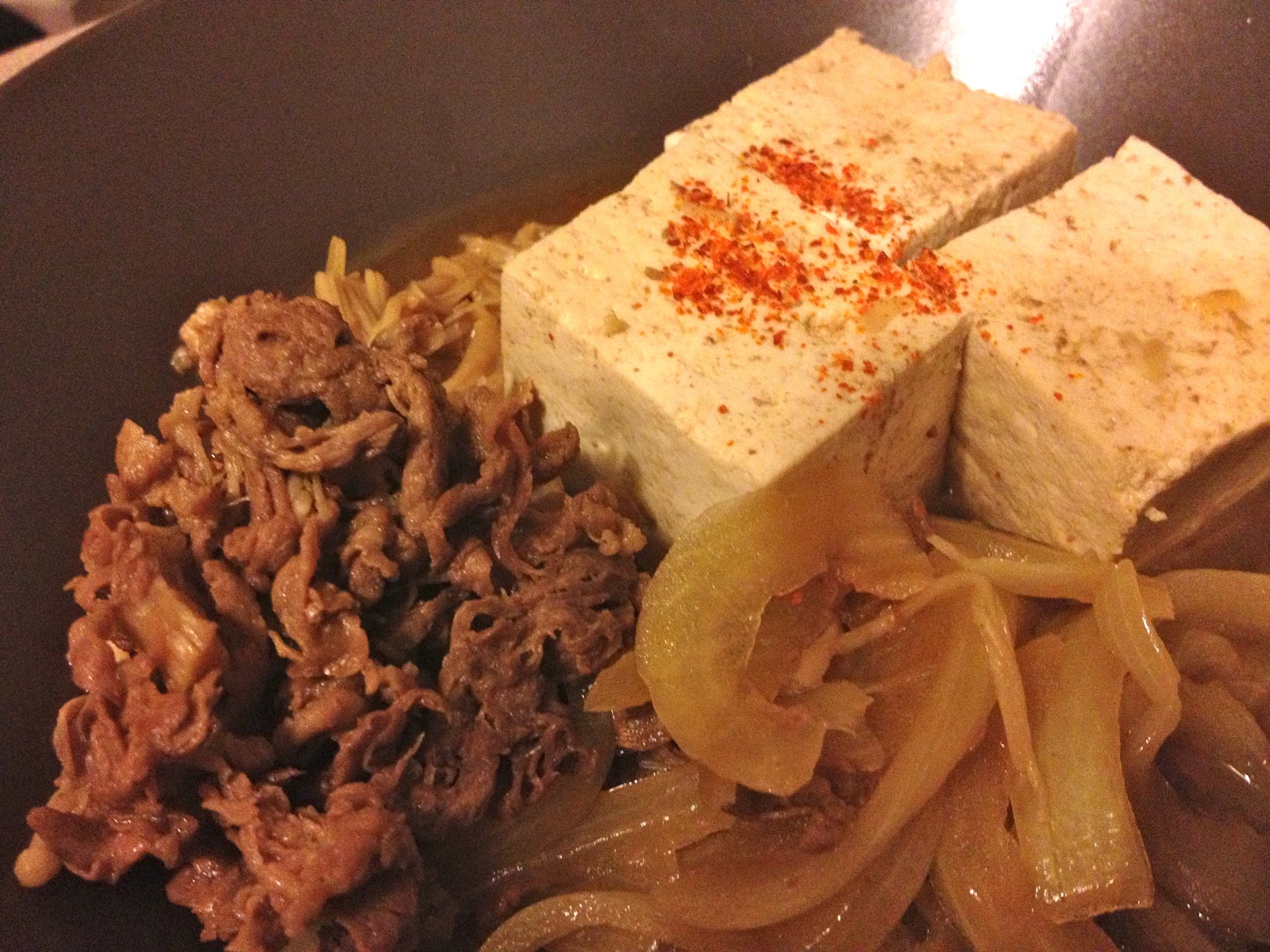 Poppin' kitchen: Niku-Dofu (Japanese style boiled beef and Tofu)