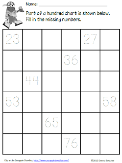 Classroom Freebies Too: Hundred Chart Patterns