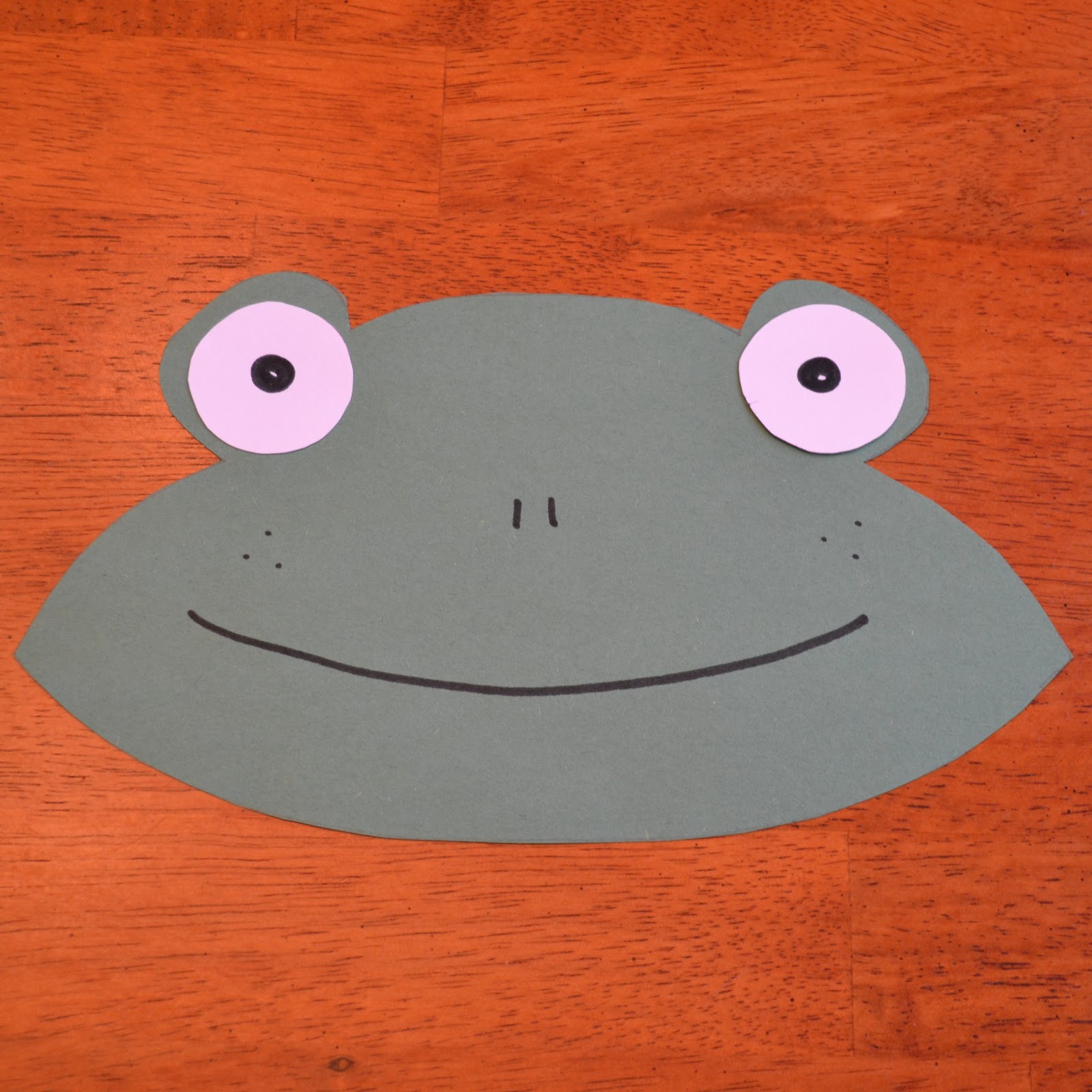 East Coast Mommy: Funny Frog Face {Preschool Craft}