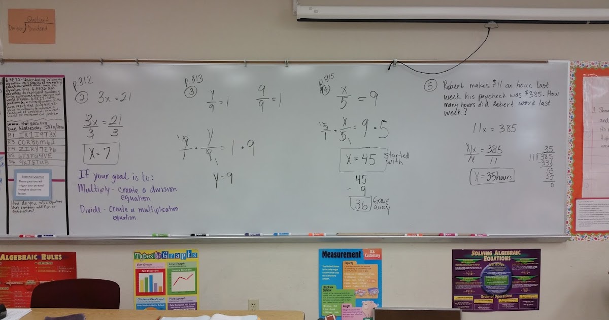 Mrs. Negron 6th Grade Math Class: Lesson 11.3 Multiplying & Dividing ...