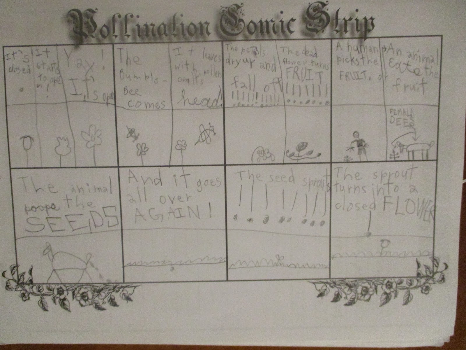 Ad Silvam Ibimus: Ben's Pollination Comic Strip