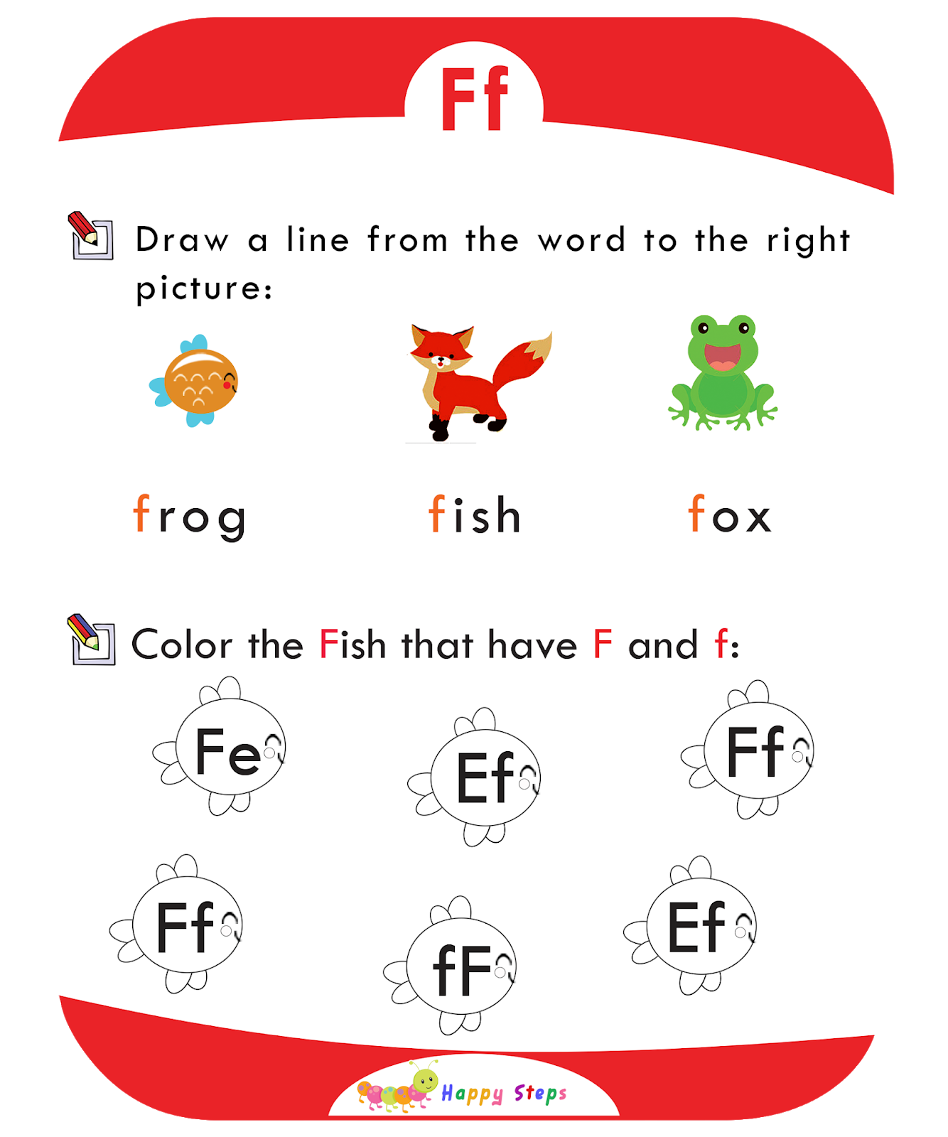 Activity Worksheet 1 Letter F Activity Worksheet 1 Letter F