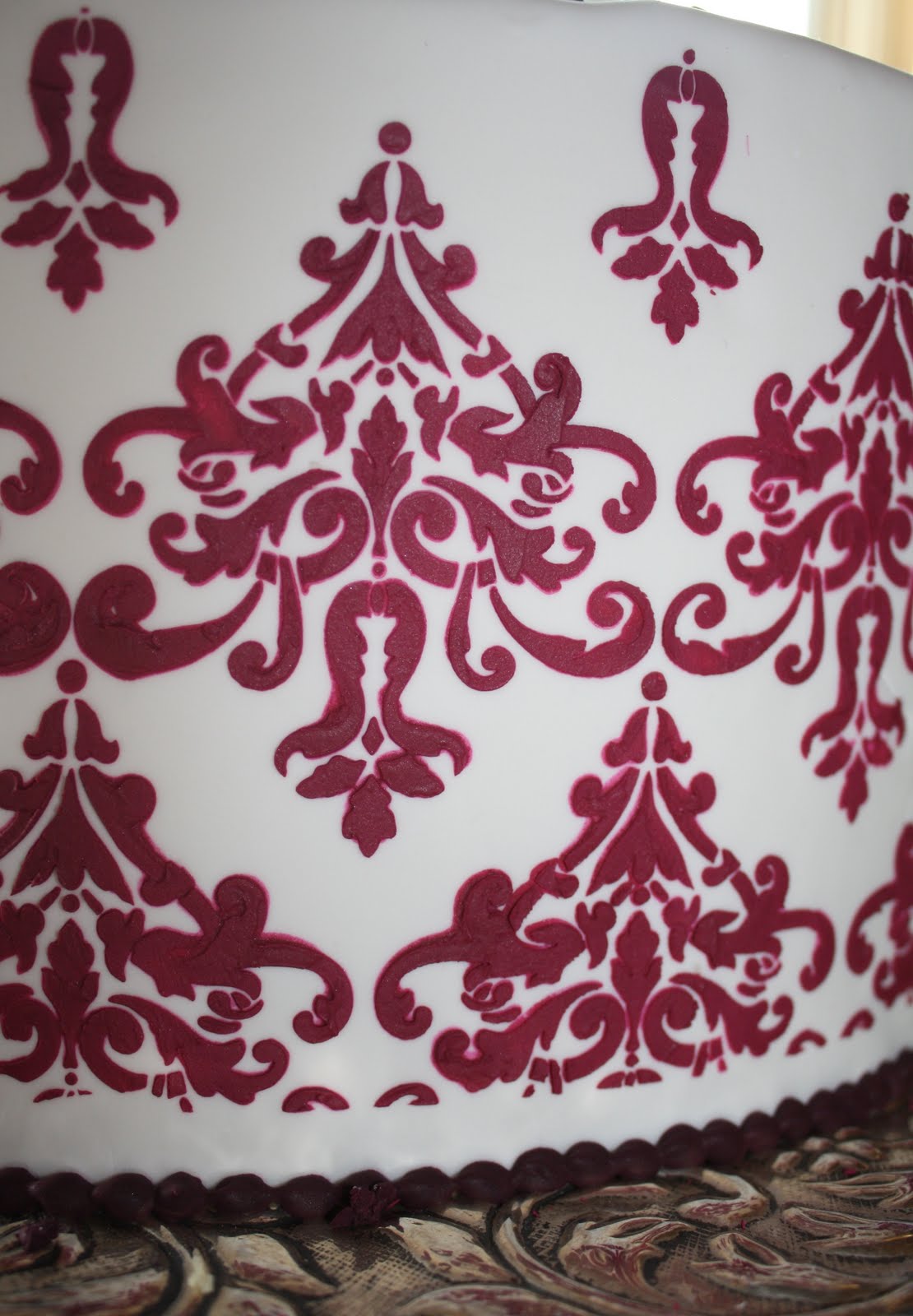 Michelle's Cakes, Cookies and Cupcakes: Wedding Cake and Stamped ...