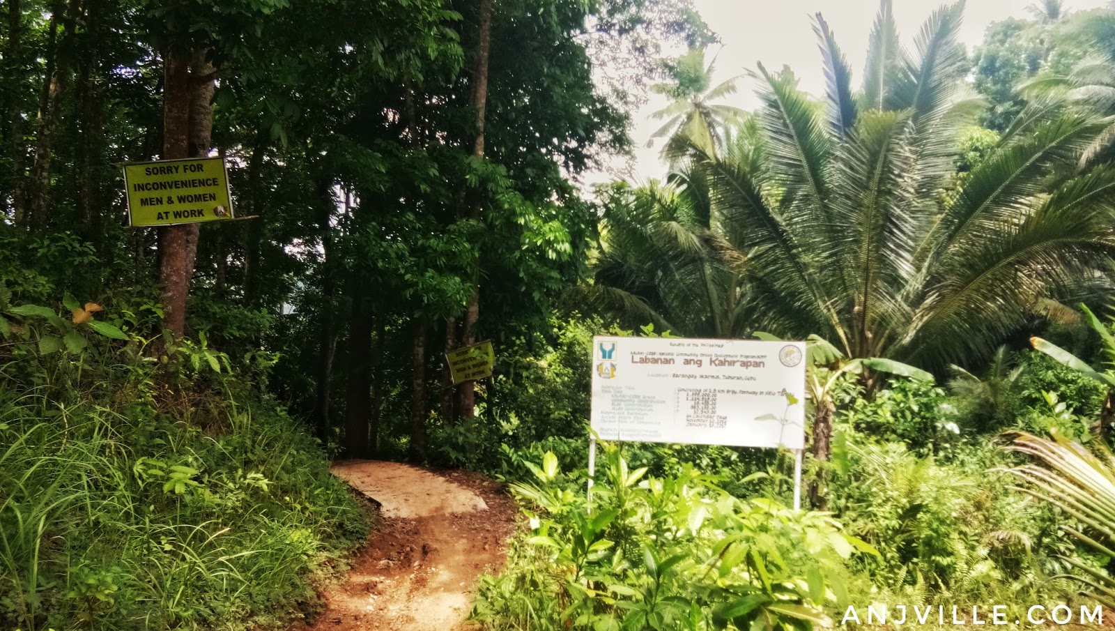 "The beginning of our trek down to Marmol Cliff..."