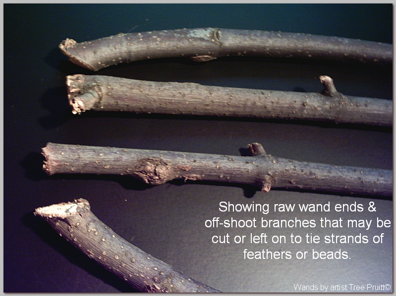 Wands by Tree: Natural Wand Blank 13 inch White Ash Wood Stick