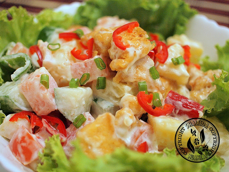 Pesona Cinta Cida de'Nuanza: salad ayam mayonis