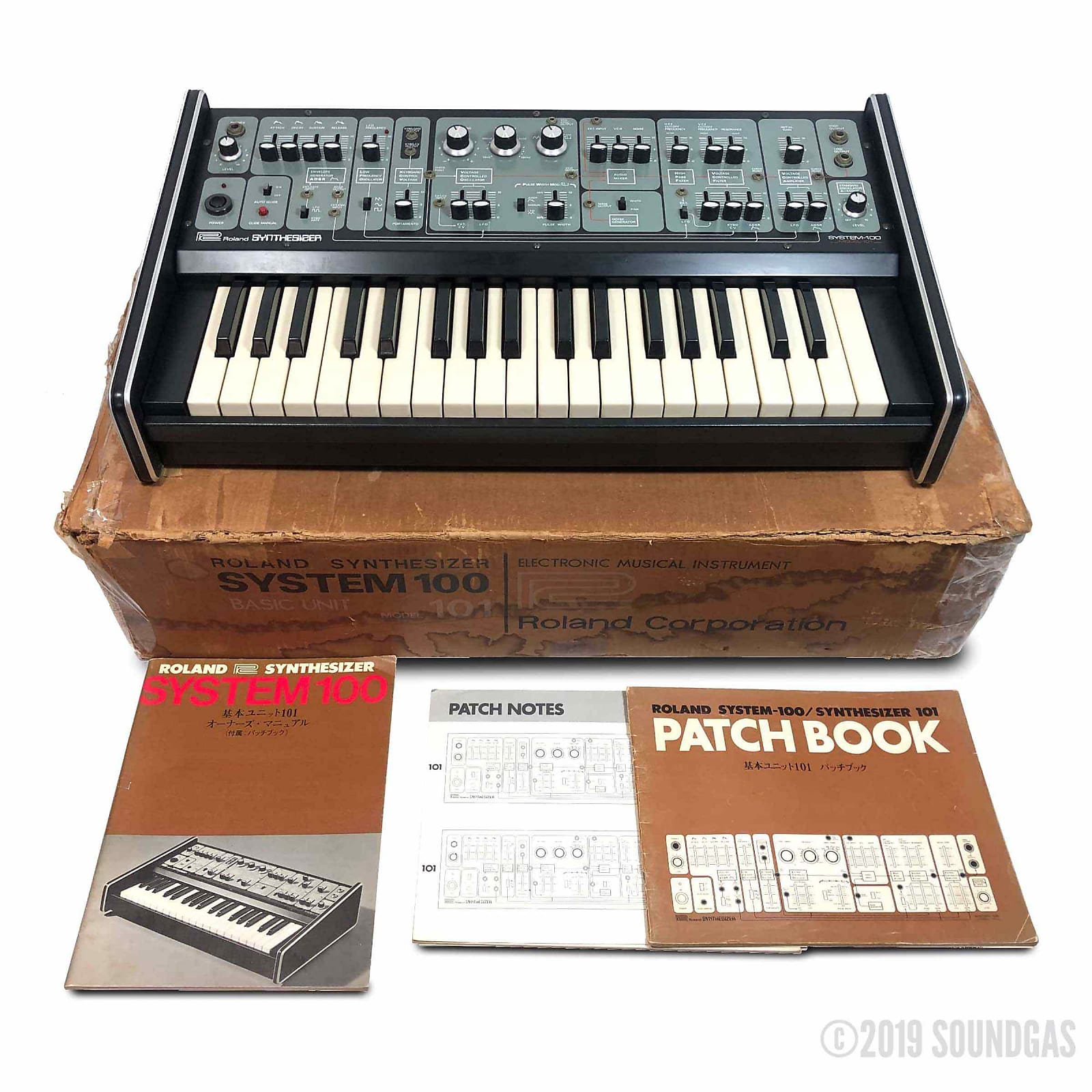 MATRIXSYNTH: Roland System 100 Model 101 SN 653053 w/ Original Box ...