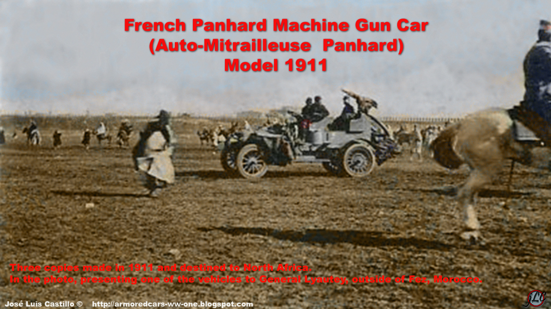 Armored Cars in the WWI: French Panhard Machine Gun Car (Auto ...