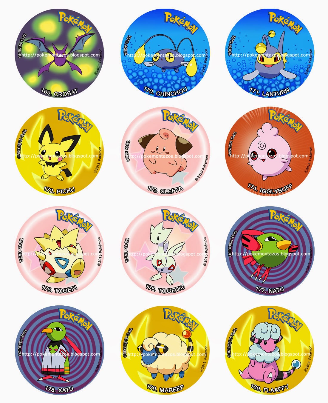 Pokemon TAZOS: marzo 2015