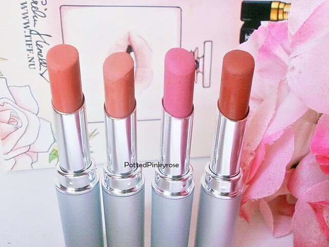 Potted Pinkyrose: Wardah Long Lasting Lipstick Review : 01,02,06,13