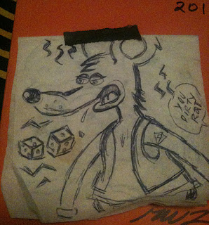 Edward Ruiz Art/Illusions : Hand Cast Resin 6inch Figure "Snarks the Rat"