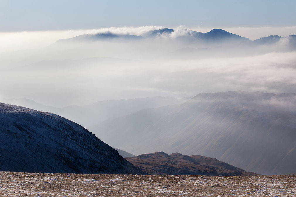 phils photographic adventures: Helvellyn 16/1/12 Cloud inversion