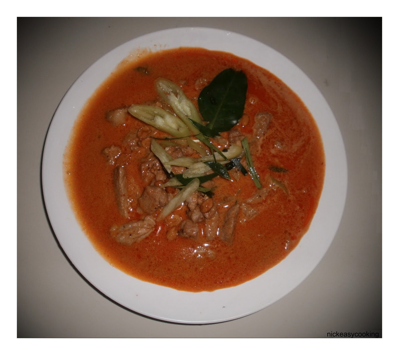 Easy Cooking With Nick: Pa-naeng CURRY!!