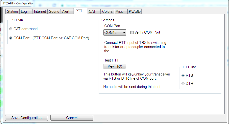 9M2TPT / N6HM / M0HIK: JT65-HF HB9HQX + Microkeyer II + TS-590SG