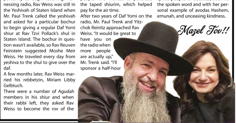 DUS IZ NIES !! Rare View...: Rabbi Moshe Meir Weiss Engaged!