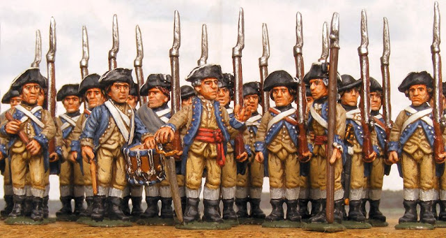 Miniature Soldiers: Continental Infantry, 3rd New Jersey Regiment, 1776