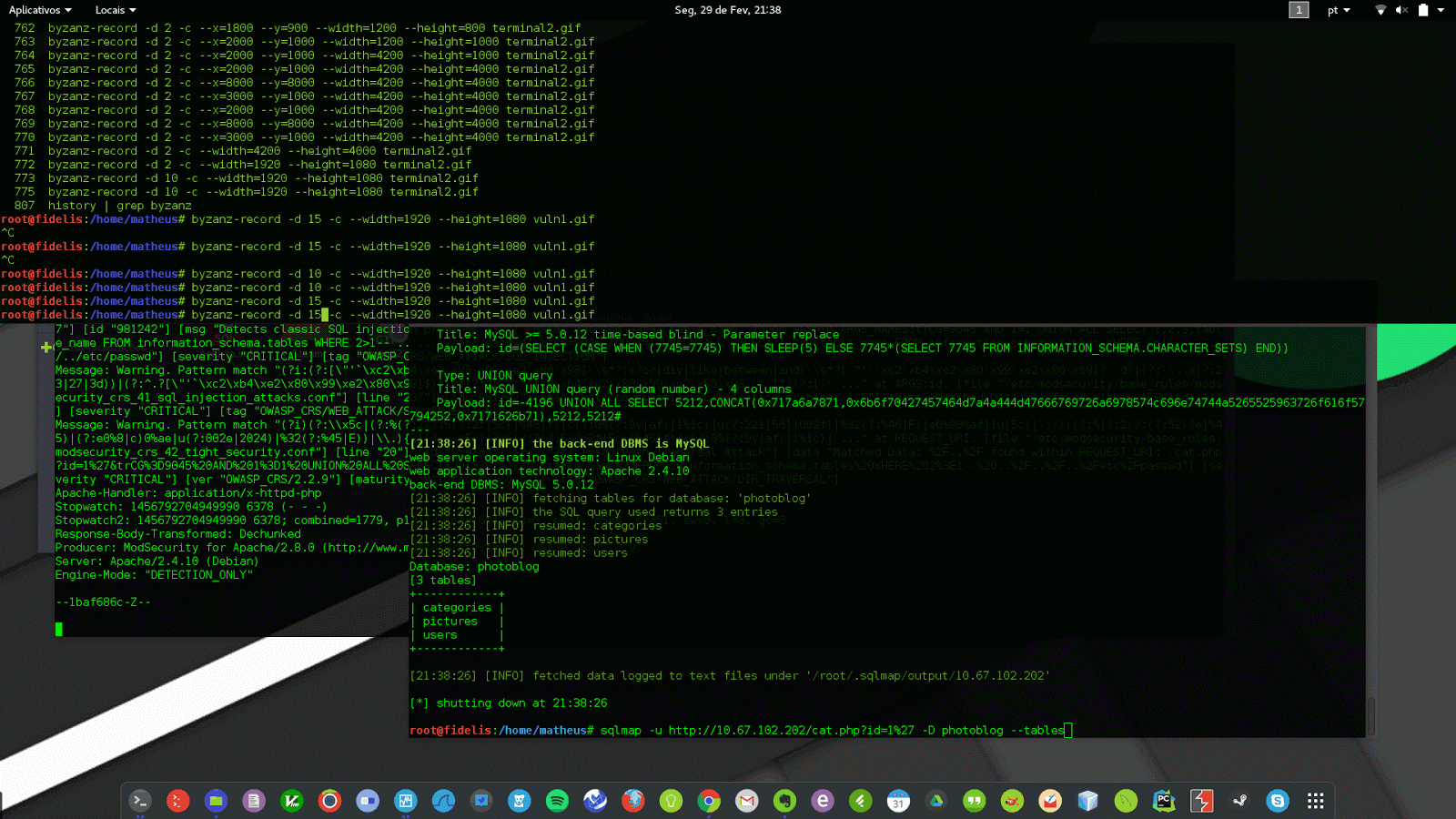 Sqlmap Bypass Das Regras De Sql Injection Do Modsecurity Com Sqlmap Nanoshots Cloud
