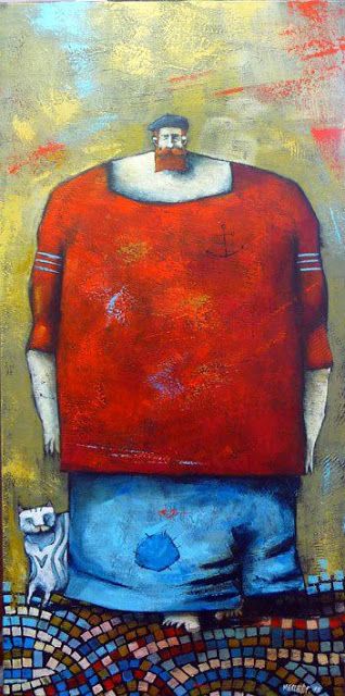 Pinzellades al món: Il·lustracions de Pascal Merlet: tendresa masculina