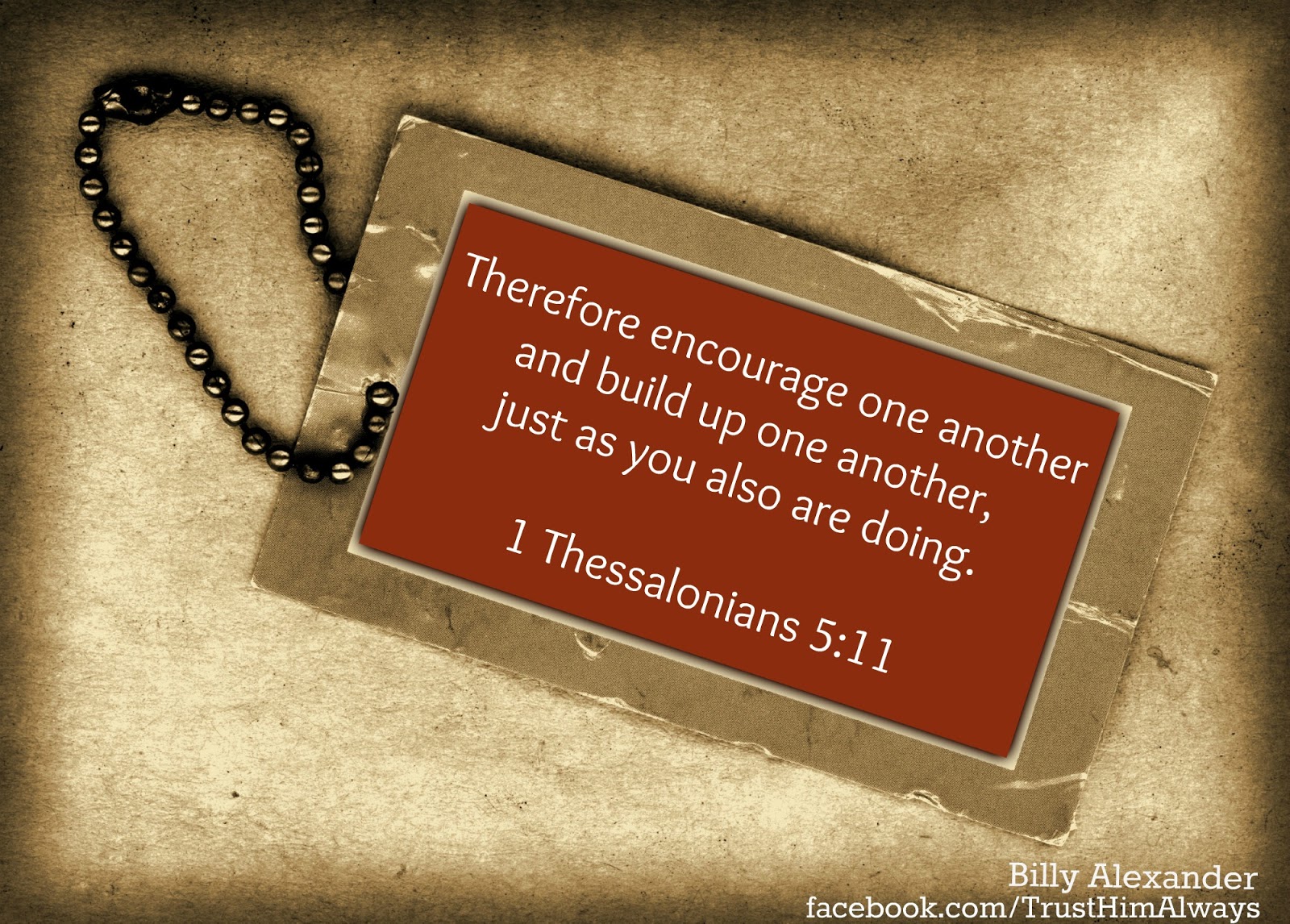 Seeking Jesus: November 10, 2012 ~ Encourage One Another