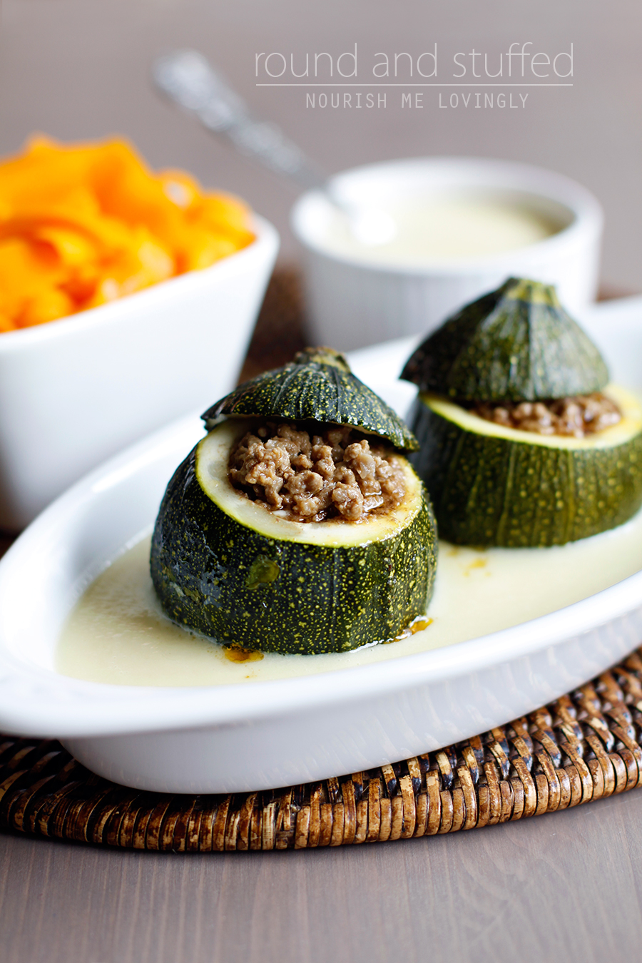 Nourish me lovingly: Stuffed round courgettes (GAPS)
