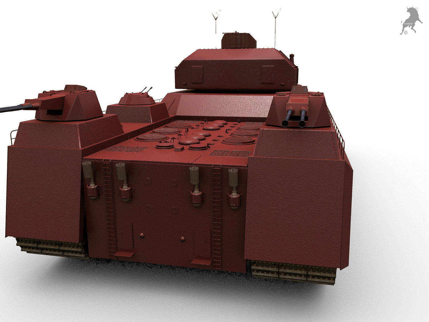 Modelos 3D: Landkreuzer P1000 Ratte