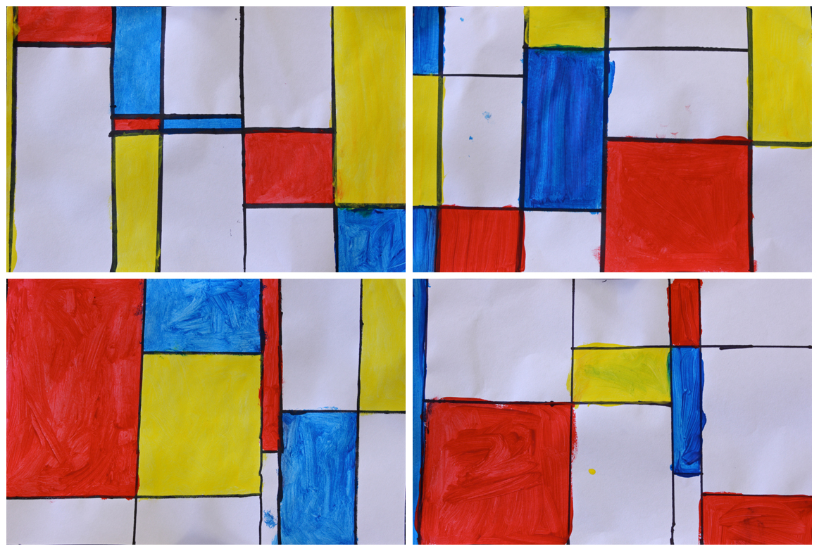 Art With Mr Hall: Mondrian Compositions with Yr 2