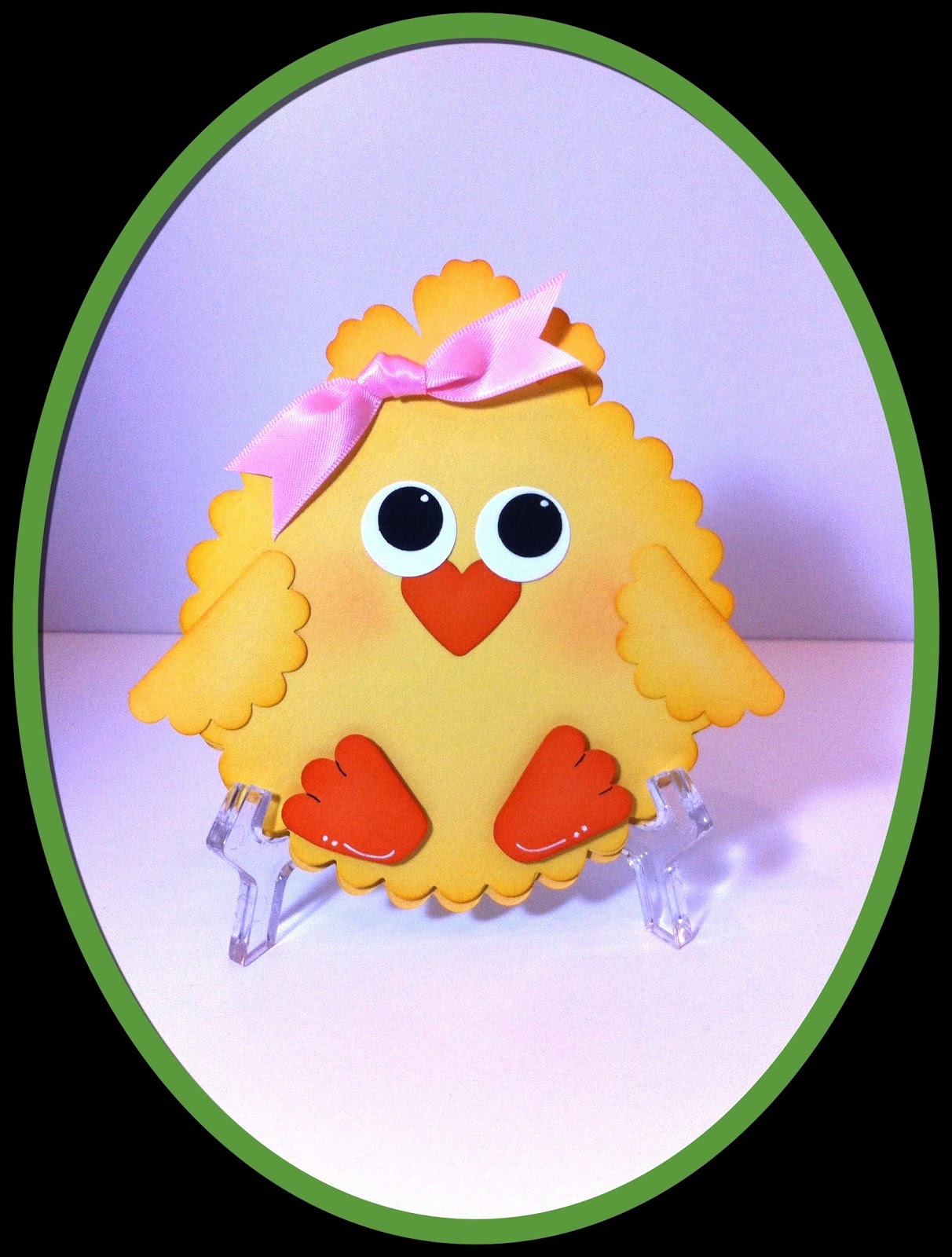 Crafting with Terry: Stampin Up Scallop Circle Chick Card