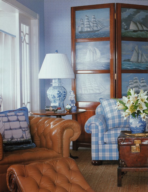 Blue and White Nautical Monday