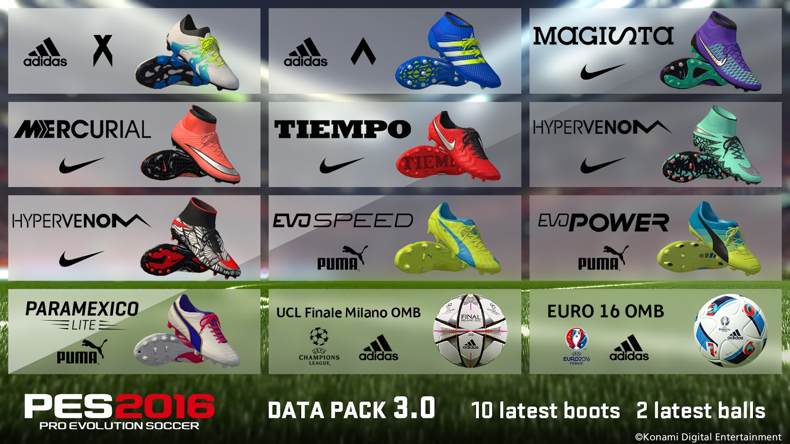 PES 2013 BOOTS MAP | PES 2013 EDITOR