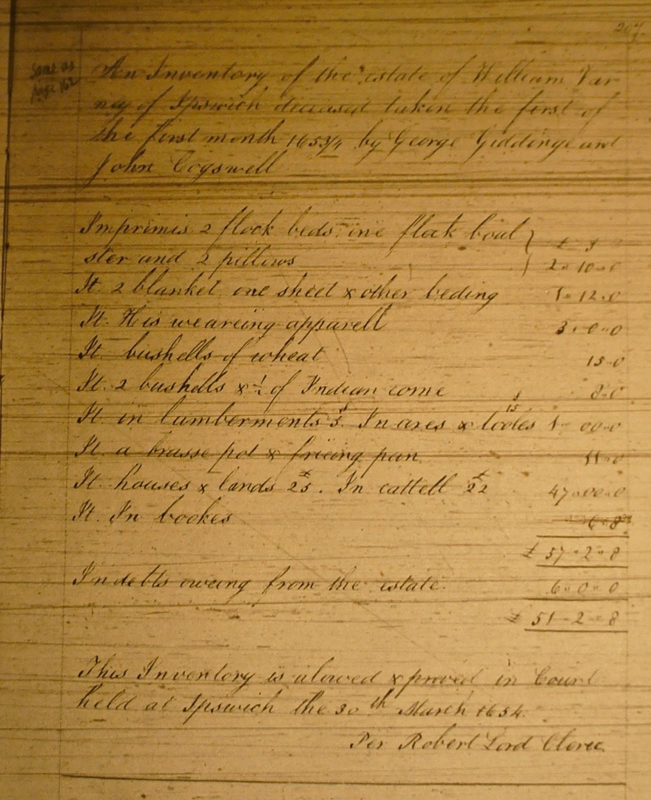 Samuel Griffin Genealogy Blog: William Varney Ipswich, Massachusetts