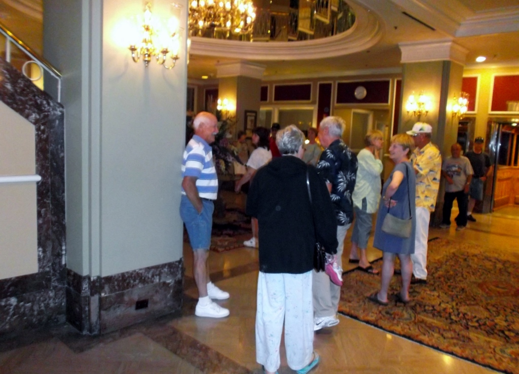 Grandma's recess: A 'real' hotel wake up call, and a couple good tours