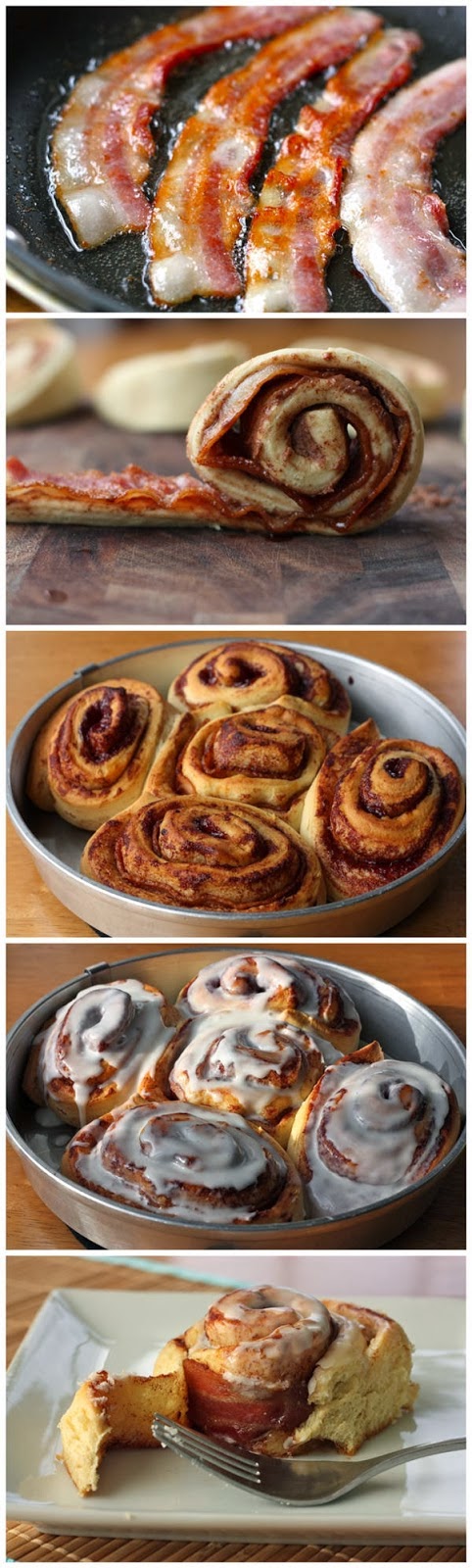 Crazy Bacon Cinnamon Rolls - Handy DIY