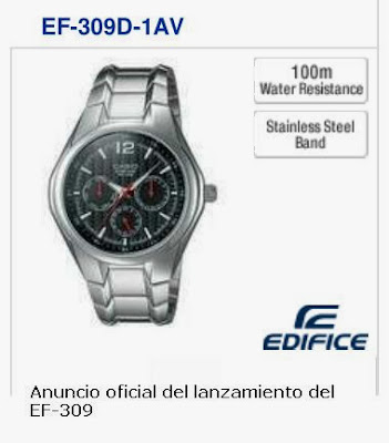 Zona Casio: Diez años del Edifice EF-309