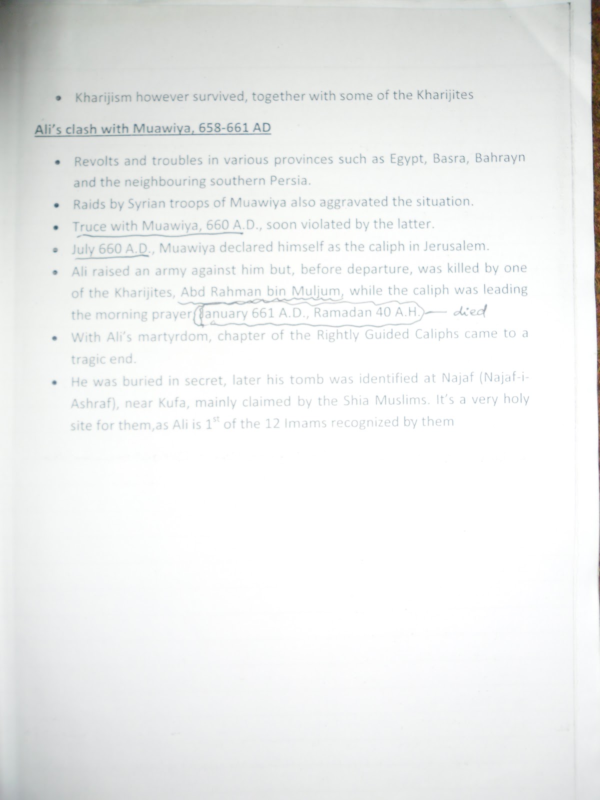 O'level Islamiat: The Rightly Guided Caliphs