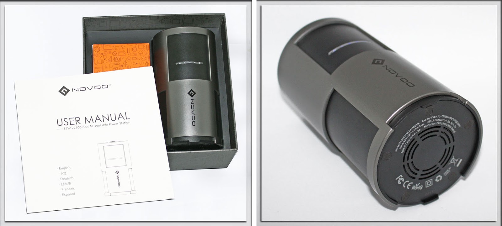 NOVOO Power Bank with AC Outlet 81W 22500mAh Review ~ Independent Reviews